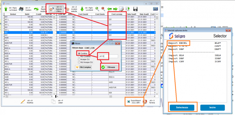 WinConta - extragere rapoarte contabile de vânzări defalcate pe ...