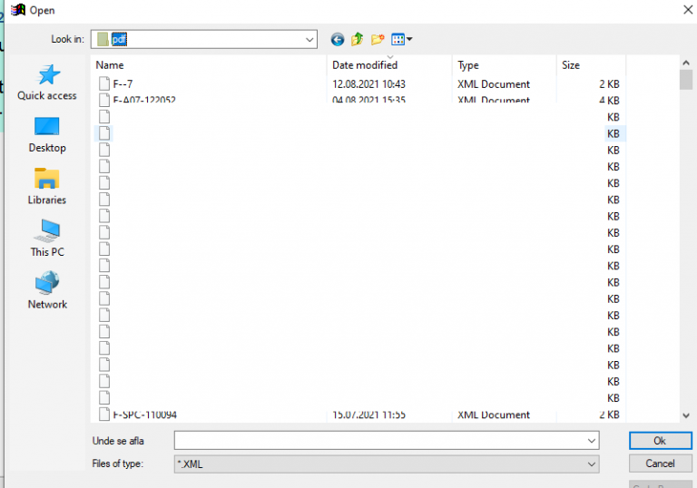 Preluare receptie din fisier xml generat cu aplicatia SoftPro - SoftPro