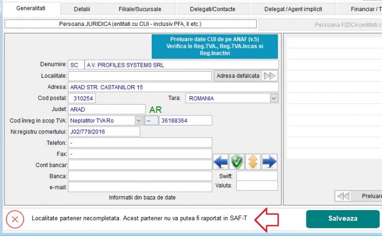 _ D406 - Fișierul Standard de Control Fiscal SAF-T - declarația ...