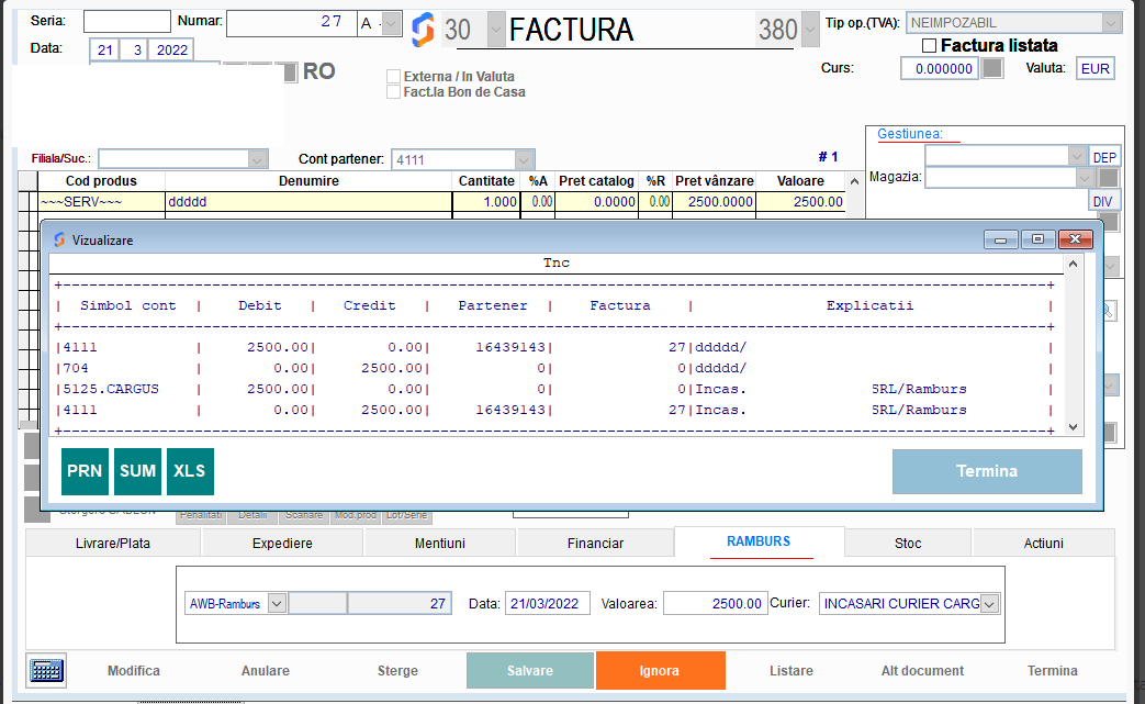 Facturi și Încasări ramburs - SoftPro