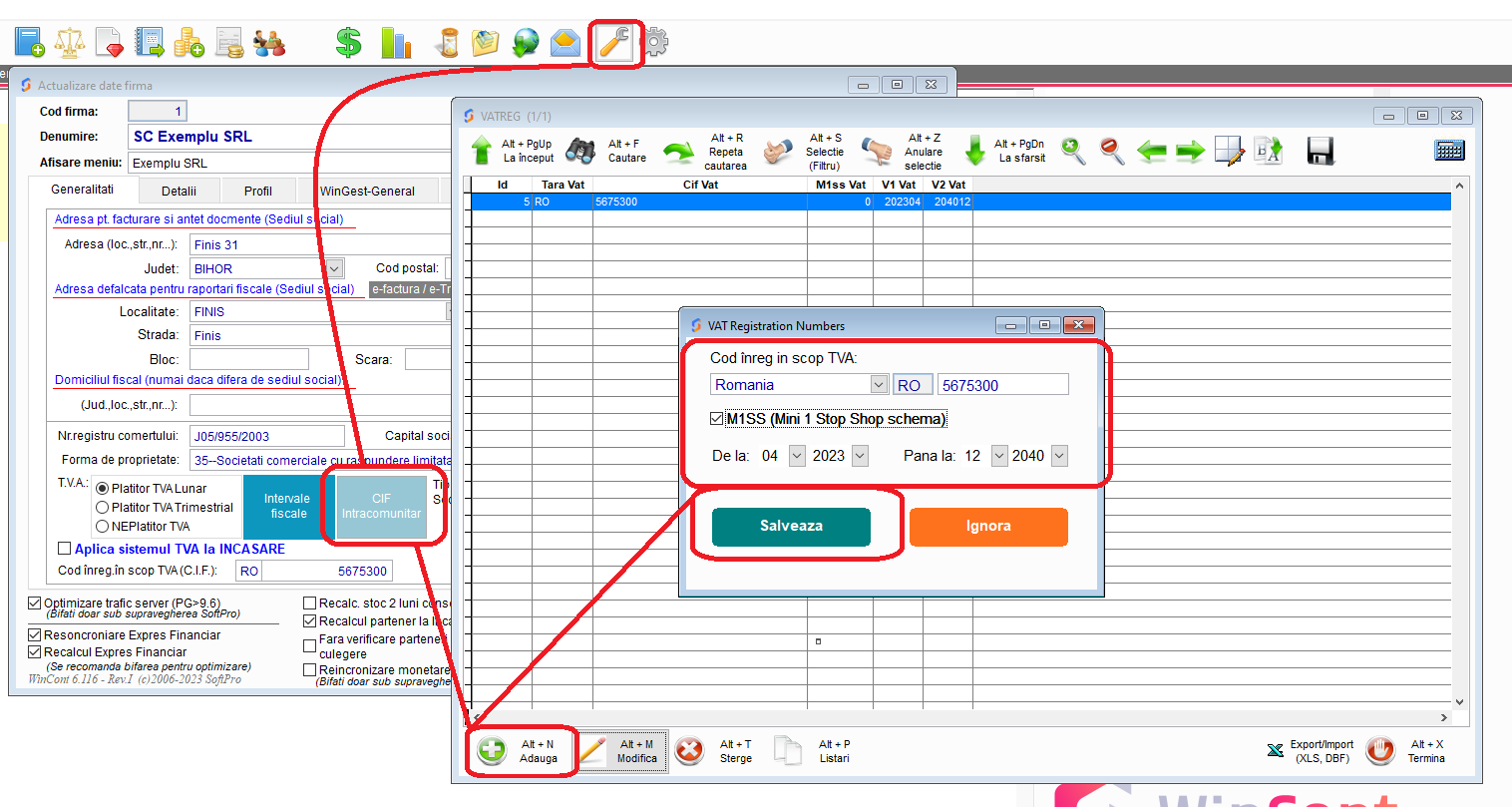 D398 / D399 - Declarația One Stop Shop - SoftPro