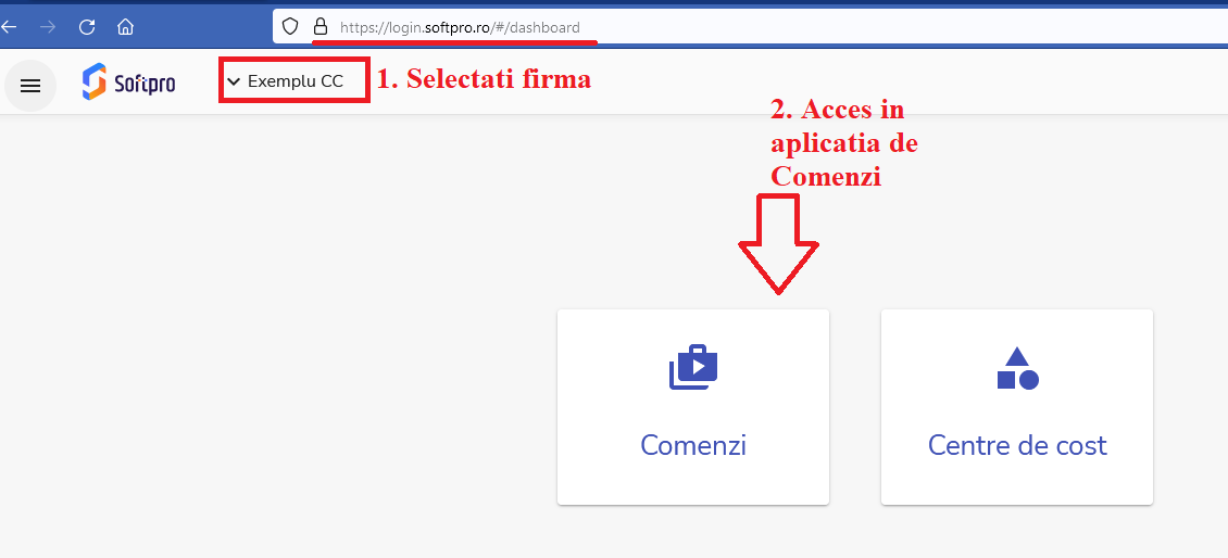 WebSoftPro - Operarea și vizualizarea comenzilor - SoftPro